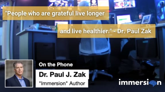 Dr. Paul Zak Speaks on the Science of Gratitude